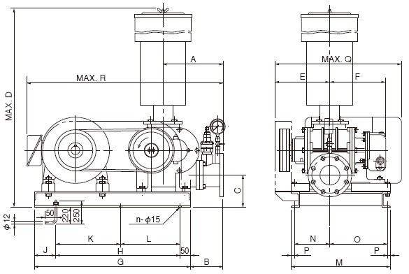 เครื่องเป่าอากาศ Tsurumi RSR Series - บริษัท ย่งฮง (ประเทศไทย) จำกัด