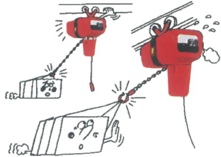Precautions for using hoist